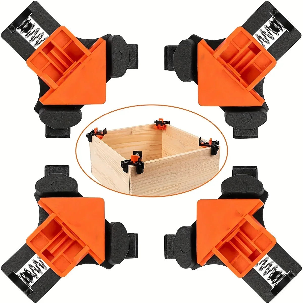 2pcs 90 Degree Corner Clamps For Woodworking, Fast Adjustable Quick Sp ...