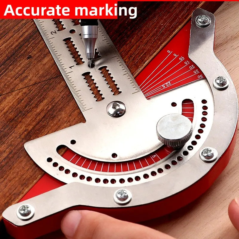 Woodworkers Edge Ruler Stainless Steel Protractor Angle Angle Precisio ...