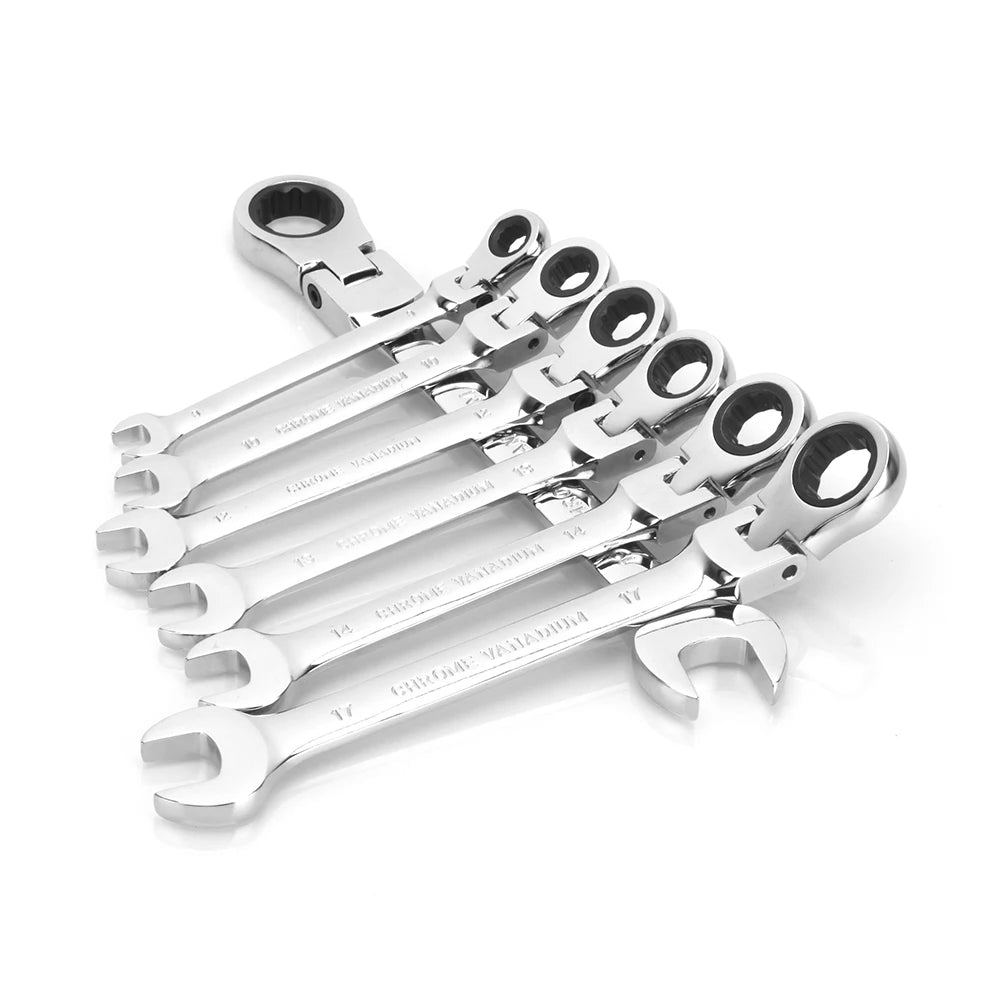 1pc Ratchet Wrench of Keys Spanner Hand Tool 72-Tooth Ratcheting Flexi ...