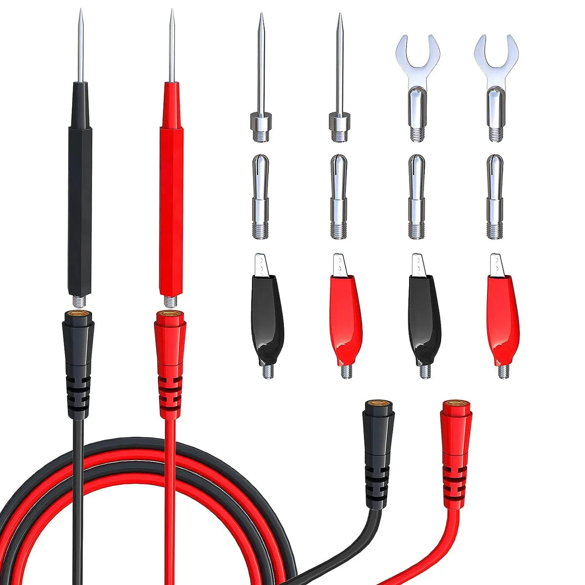 16PCS Multimeter Test Leads Kit Replacement Test Wire Set + Alligator ...